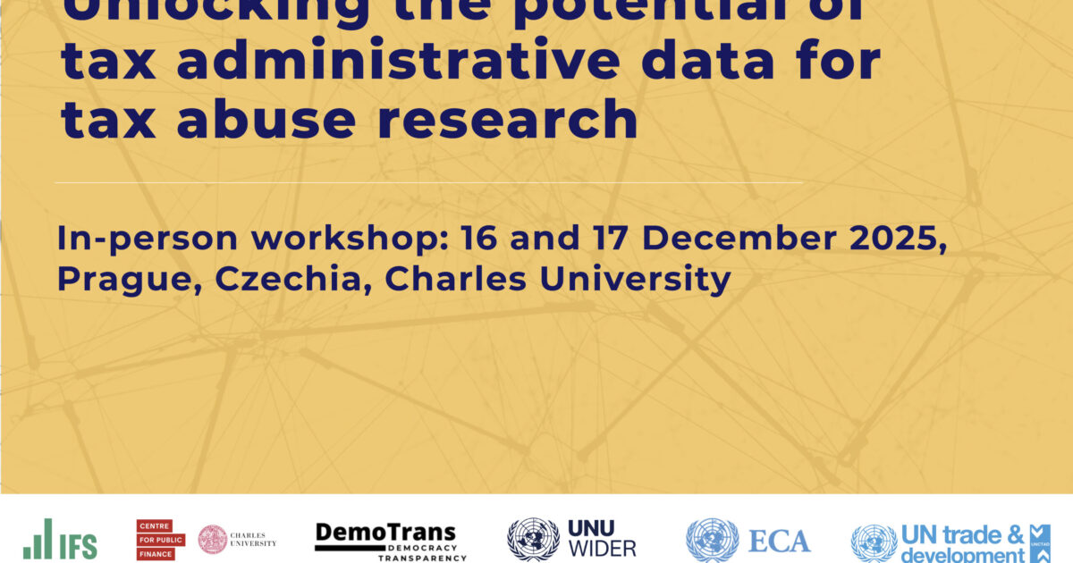 Unlocking the potential of tax administrative data for tax abuse ...